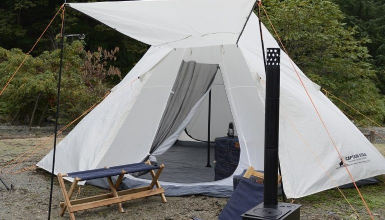 【360VR】キャプテンスタッグCSクラシックス ワンポールテント オクタゴン460UV